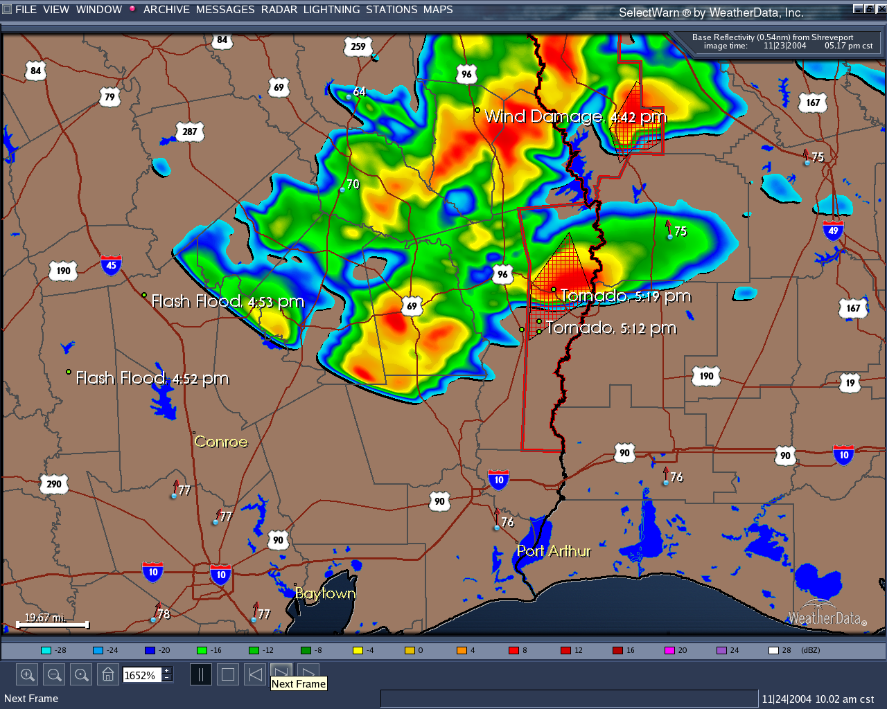 Radar Images of Long Track Tornadic Supercell | Stormtrack